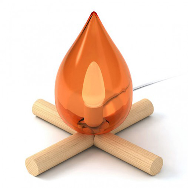 Fire kit | La lampe feu de camp des 5.5 designers - Le blog déco