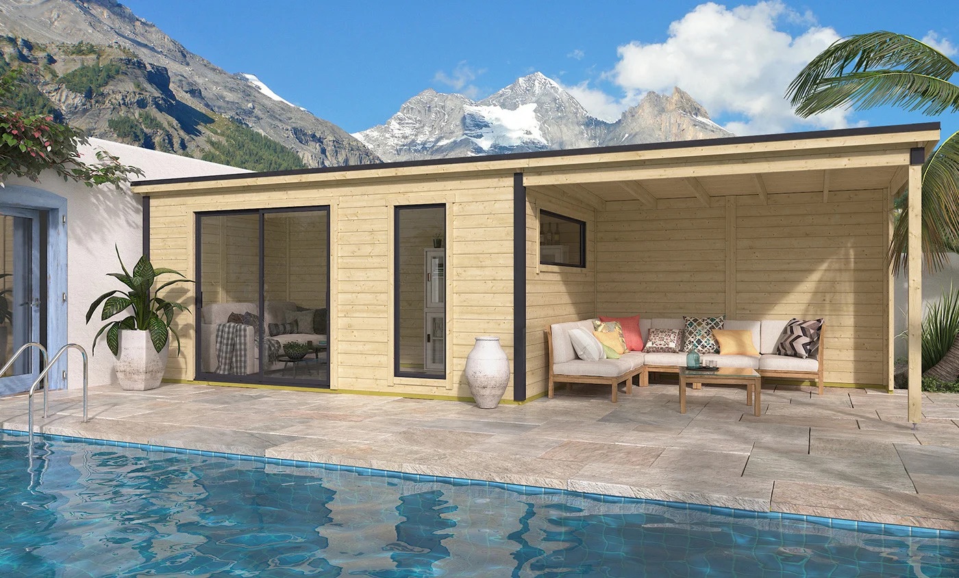 Cabane de jardin moderne : notre avis sur la Pool House Vineo 3 avec ...